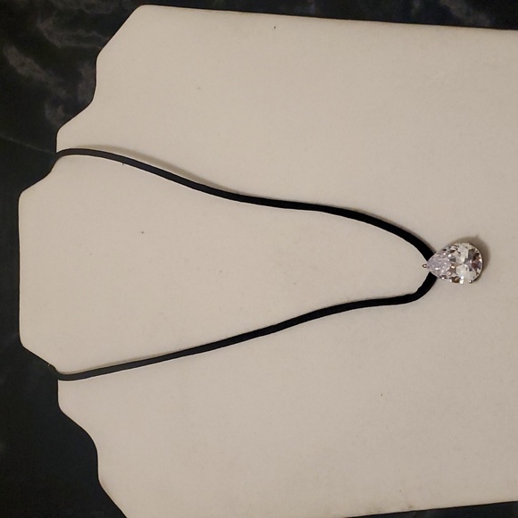 Nolan Miller | Jewelry | Nolan Miller Rhinestone Teardrop On Black ...